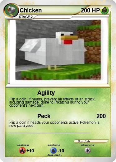 Pokémon Chicken 1337 1337 - Agility - My Pokemon Card