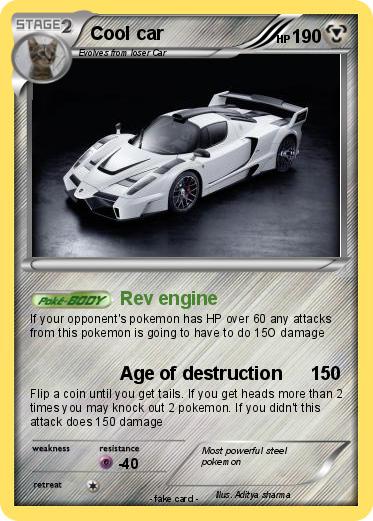 Pokémon Cool car 35 35 - Rev engine - My Pokemon Card