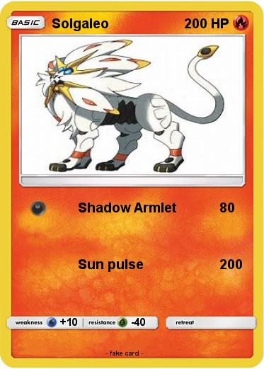 Pokémon Solgaleo 457 457 - Shadow Armlet - My Pokemon Card
