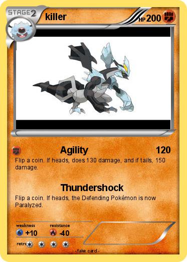Pokémon killer 4287 4287 - Agility - My Pokemon Card