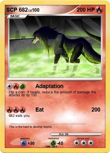 Pokémon SCP 682 97 97 - Adaptation - My Pokemon Card