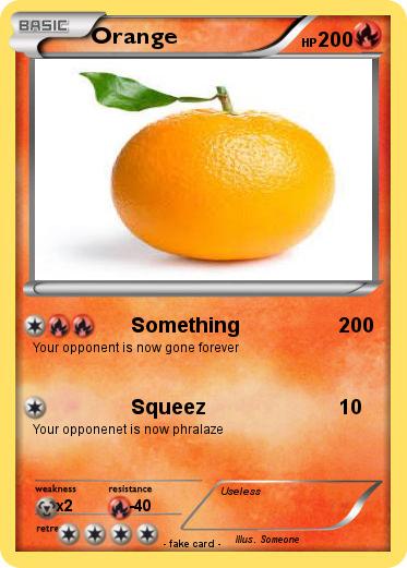 Pokémon Orange 806 806 - Something - My Pokemon Card