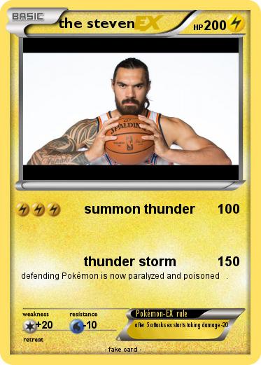 Pokémon the steven - summon thunder - My Pokemon Card