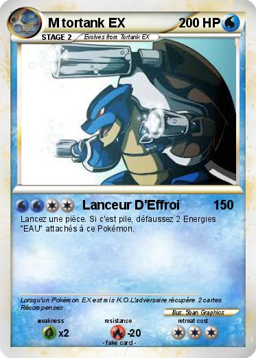 Pokémon M tortank EX 29 29 - Lanceur D'Effroi - My Pokemon Card