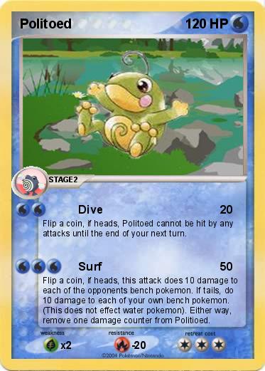 Pokémon Politoed 4 4 - Dive - My Pokemon Card