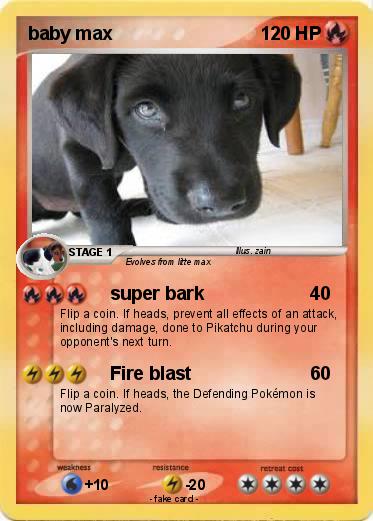 Pokémon baby max 3 3 - super bark - My Pokemon Card