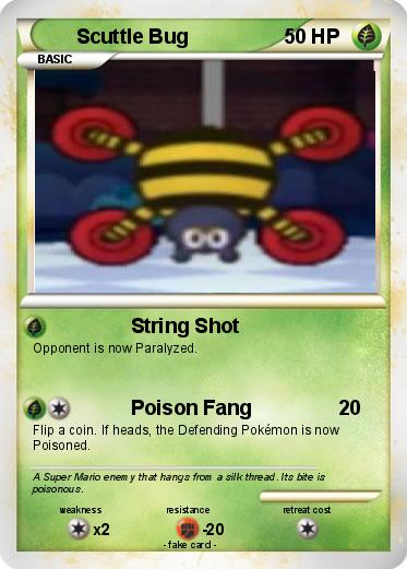 Pokémon Scuttle Bug - String Shot - My Pokemon Card