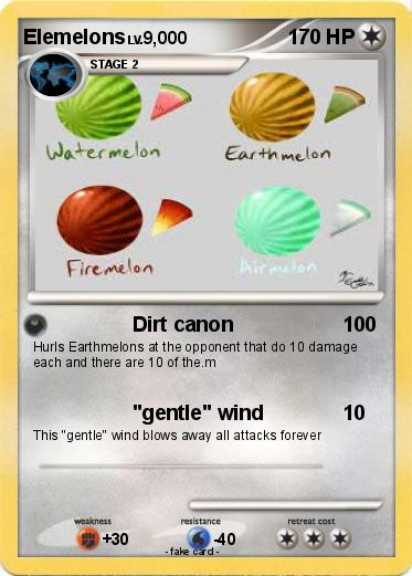 Pokémon Elemelons - Dirt canon - My Pokemon Card