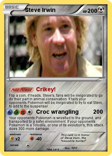 Pokémon Steve Irwin 12 12 - Crikey! - My Pokemon Card