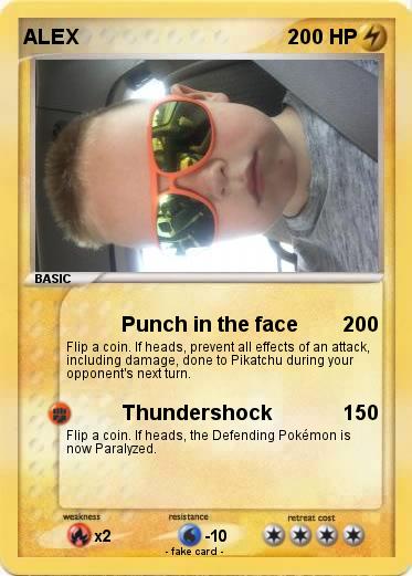 Pokémon ALEX 2291 2291 - Punch in the face - My Pokemon Card