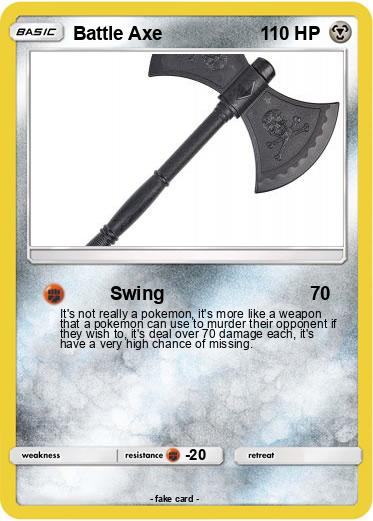Pokémon Battle Axe 4 4 - Swing - My Pokemon Card
