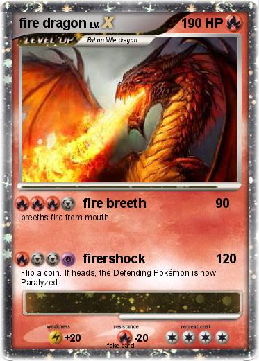 Pokémon fire dragon 706 706 - fire breeth - My Pokemon Card