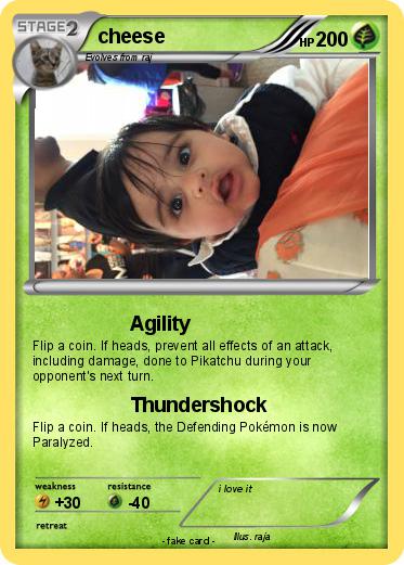 Pokémon cheese 592 592 - Agility - My Pokemon Card