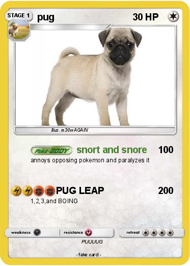 Pokémon pug 780 780 - snort and snore - My Pokemon Card