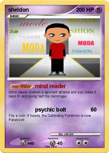 Pokémon sheldon 211 211 - mind reader - My Pokemon Card