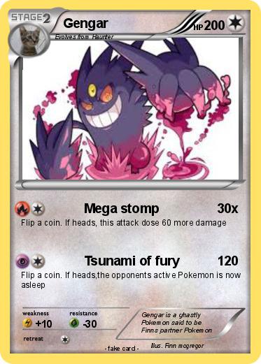 Pokémon Gengar 990 990 - Mega stomp - My Pokemon Card