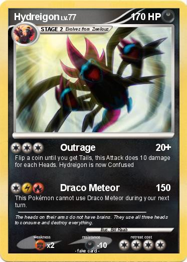 Pokémon Hydreigon 248 248 - Outrage - My Pokemon Card