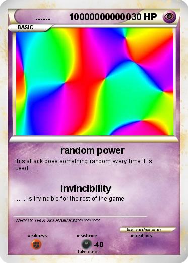 Pokémon 100000000000 - random power - My Pokemon Card