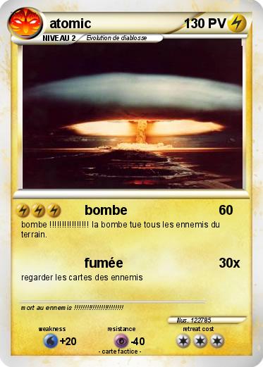 Pokémon atomic 78 78 - bombe - Ma carte Pokémon