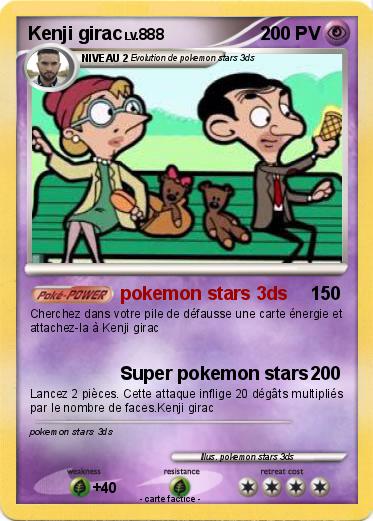 Pokémon Kenji girac 10 10 - pokemon stars 3ds - Ma carte Pokémon