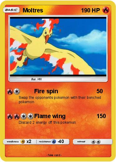Pokémon Moltres 837 837 - Fire spin - My Pokemon Card