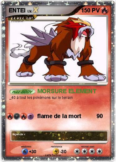 Pokémon ENTEI 1810 1810 - MORSURE ELEMENT - Ma carte Pokémon