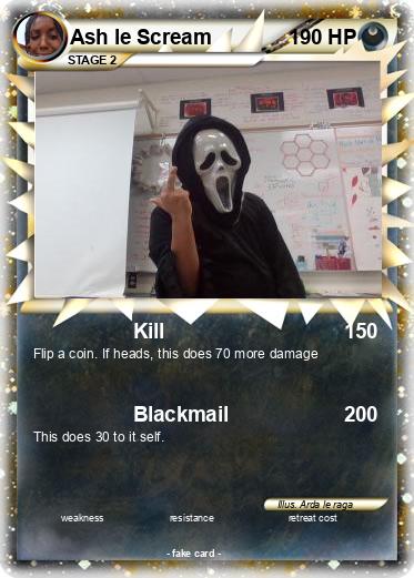 Pokémon Ash le Scream - Kill - My Pokemon Card