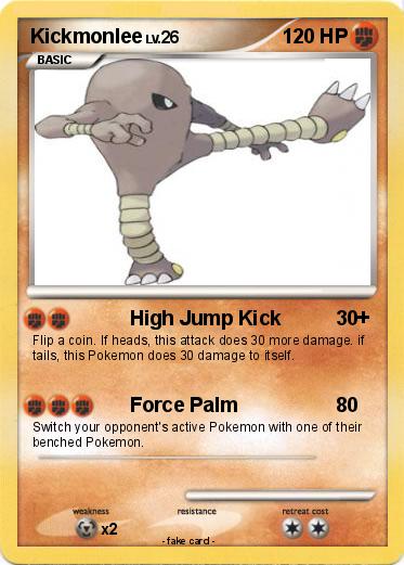 Pokémon Kickmonlee - High Jump Kick - My Pokemon Card