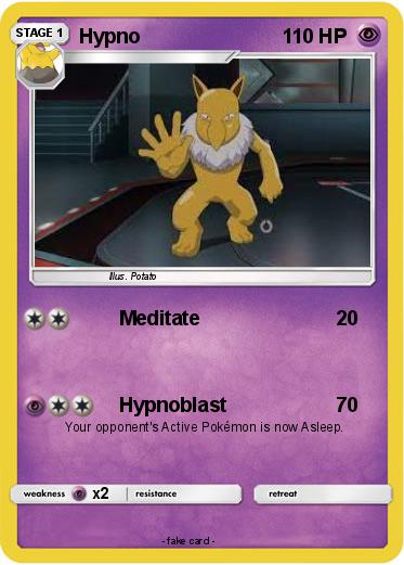 Pokémon Hypno 285 285 - Meditate - My Pokemon Card