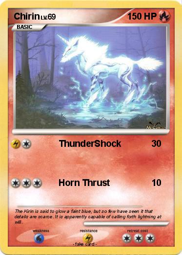 Pokémon Chirin - ThunderShock - My Pokemon Card