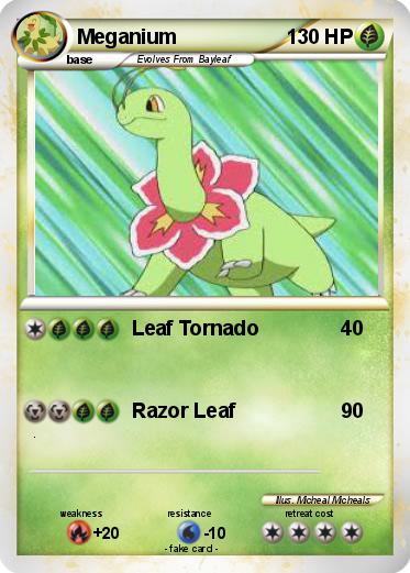 Pokémon Meganium 461 461 - Leaf Tornado - My Pokemon Card