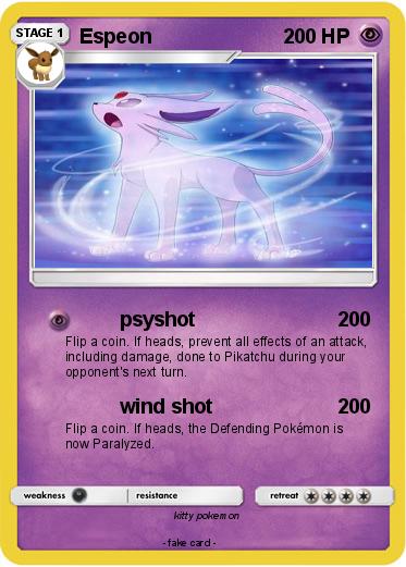 Pokémon Espeon 871 871 - psyshot - My Pokemon Card