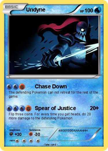 Pokémon Undyne 89 89 - Chase Down - My Pokemon Card