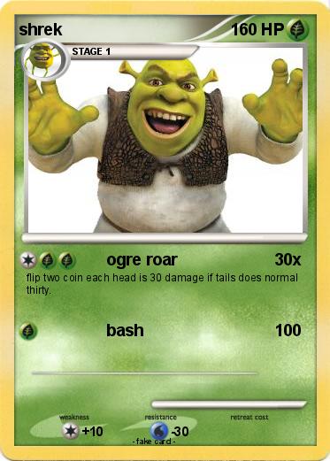 Pokémon shrek 1745 1745 - ogre roar - My Pokemon Card