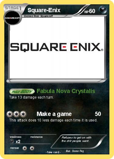 Pokémon Square Enix 1 1 - Fabula Nova Crystalis - My Pokemon Card