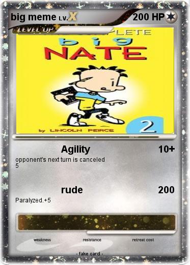 Pokémon big meme - Agility - My Pokemon Card
