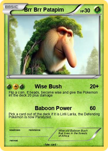 Pokémon Brr Brr Patapim 8 8 - Wise Bush - My Pokemon Card
