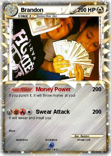 Pokémon Brandon 427 427 - Money Power - My Pokemon Card