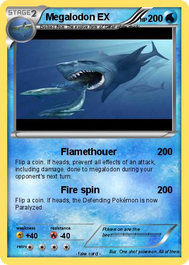 Pokémon Megalodon EX 8 8 - Flamethouer - My Pokemon Card