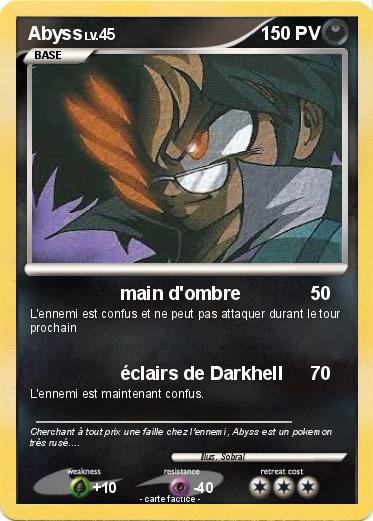 Pokémon Abyss 25 25 - main d'ombre - Ma carte Pokémon