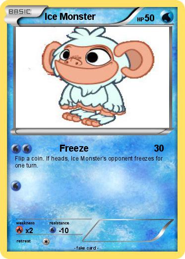Pokémon Ice Monster 9 9 - Freeze - My Pokemon Card