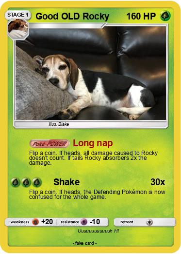 Pokémon Good OLD Rocky 1 1 - Long nap - My Pokemon Card
