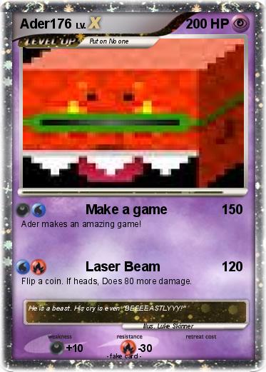 Pokémon Ader176 - Make a game - My Pokemon Card