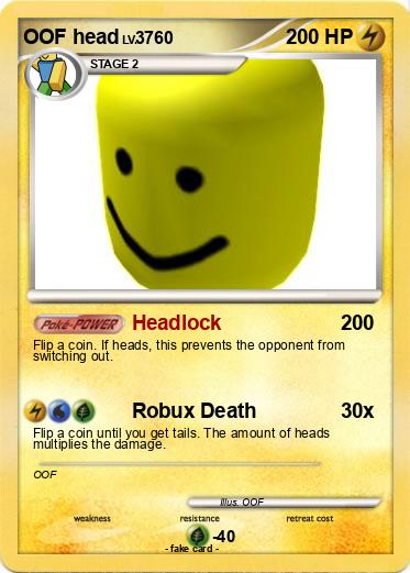 Pokémon OOF head 8 8 - Headlock - My Pokemon Card