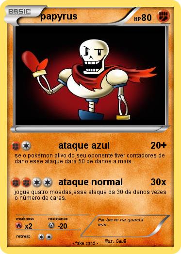 Pokémon papyrus 427 427 - ataque azul - My Pokemon Card