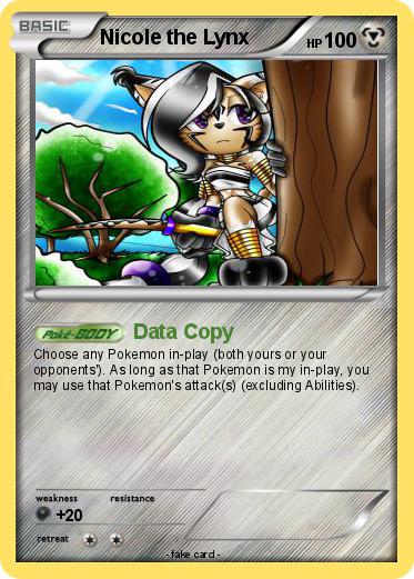 Pokémon Nicole the Lynx 1 1 - Data Copy - My Pokemon Card