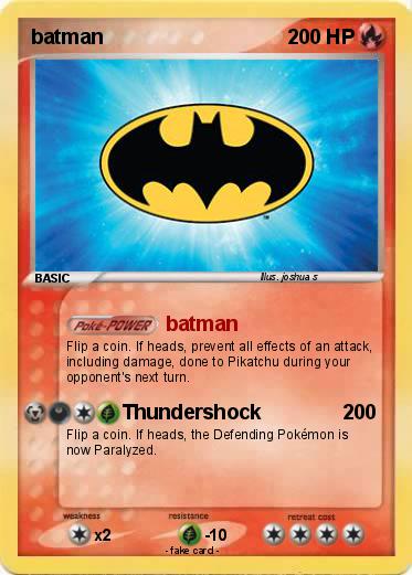 Pokémon batman 2500 2500 - batman - My Pokemon Card