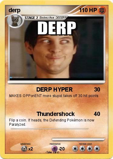 Pokémon derp 1429 1429 - DERP HYPER - My Pokemon Card