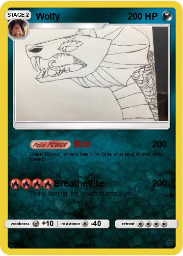 Pokémon Wolfy 198 198 - Bite - My Pokemon Card