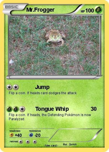 Pokémon Mr Frogger - Jump - My Pokemon Card